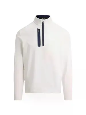 Rlx Ralph Lauren Half-zip Mock-neck Sweatshirt - White