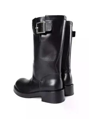 ANN DEMEULEMEESTER Buckled Leather Boots