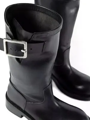 ANN DEMEULEMEESTER Buckled Leather Boots