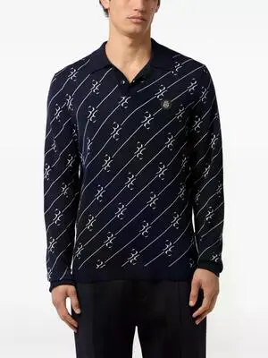 BILLIONAIRE Long-sleeve Buttoned Polo Shirt