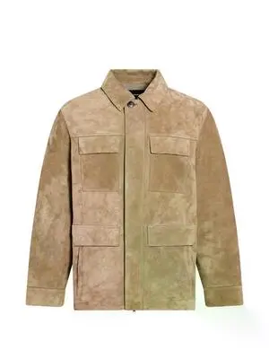 YVES SALOMON Suede Jacket - Neutrals