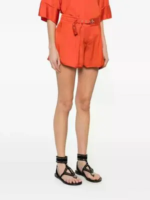 IRO PARIS Belted Pleated Shorts