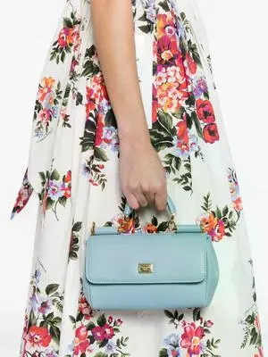 Dolce & Gabbana Mini Sicily Leather Tote Bag