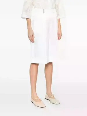 Peserico Cuffed Straight Leg Shorts