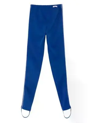 Prada Stripe Detail Trousers - Blue