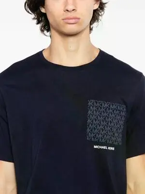 Michael Kors Logo Monogram Pocket T-shirt
