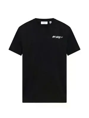 Off-White Round Neck T-shirt - Black