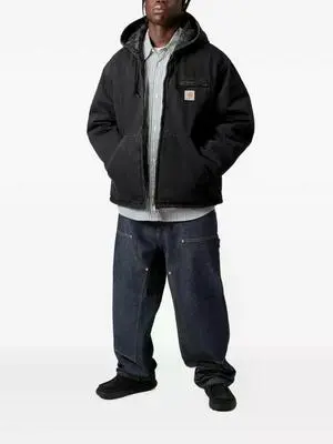 Carhartt Work In Progress Zip-up Hooded Jacket - Black