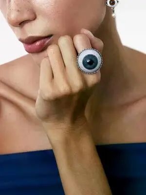 GEM KINGDOM Eye Motif Ring