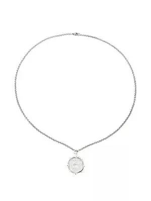 POISONED HEARTS Tone Chain-link Necklace With Heart Detail - Silver