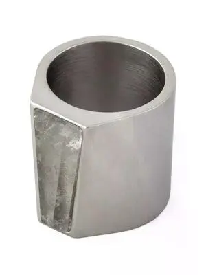 Rick Owens Bevelled Crystal Trunk Ring