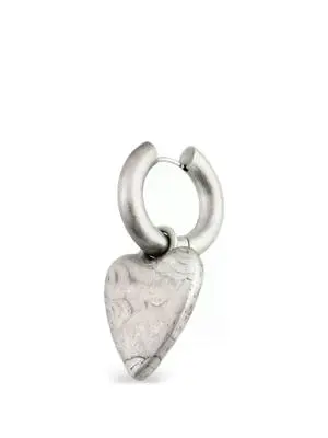 POISONED HEARTS Heart Hoop Earring