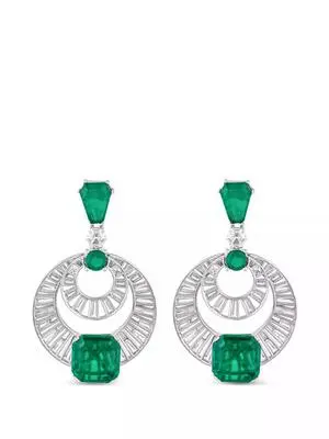 Isharya Emerald And -tone Drop Earrings