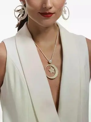 BOHEME BY VERO Tone Star And Moon Faux Pearl Necklace