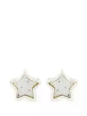 POISONED HEARTS Star Stud Earrings - Silver