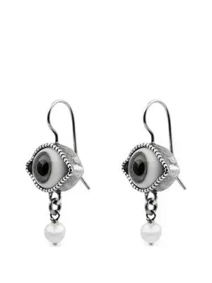 GEM KINGDOM Tone Eye Detail Drop Earrings
