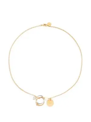 Marni Three Pendant Necklace With Pearl Detail - Gold