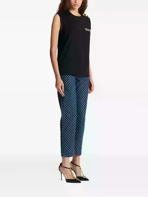 Balmain Button Detail Tank Top - Black