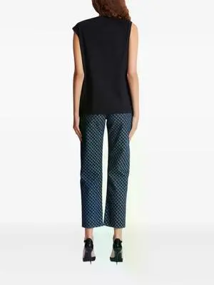 Balmain Button Detail Tank Top - Black
