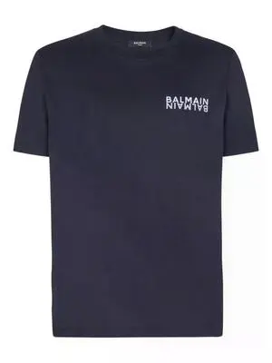 Balmain Logo-print T-shirt - Blue
