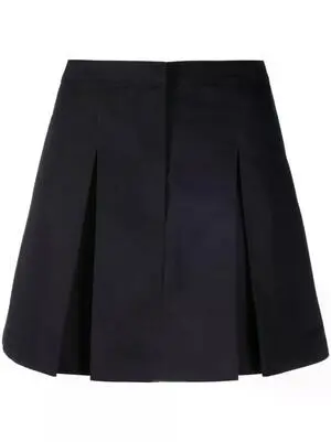 SPORTY & RICH Logo-embroidered Mini Skirt - Blue