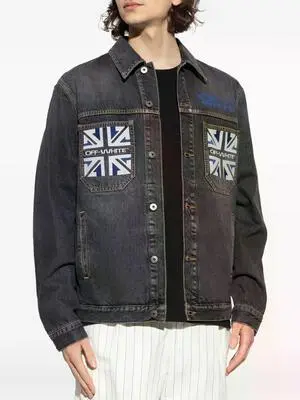 Off-White Flag-patch Cotton Jacket