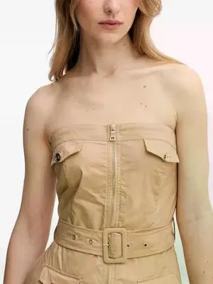 GAUDI Zip Belted Midi Dress