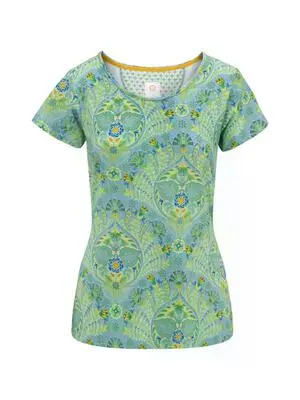 PIP STUDIO Floral-print T-shirt - Blue