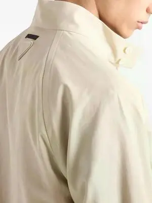 Prada Cotton Zip-up Jacket With Band Collar