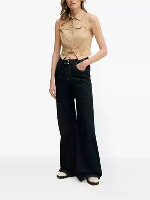 GAUDI Sleeveless Collared Cropped Top