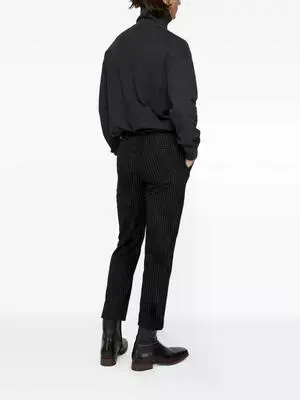 Acne Studios Half-zip Logo Sweatshirt - Black
