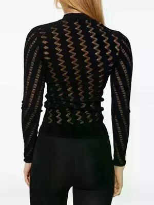 IRO PARIS Aliona Zig-zag Sweater - Black
