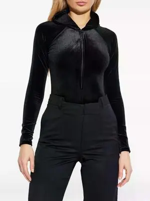 Vetements Zip-fastening Hooded Bodysuit