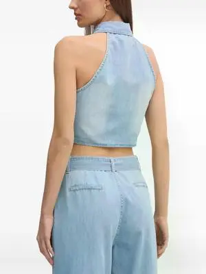 GAUDI Halterneck Front-knot Top
