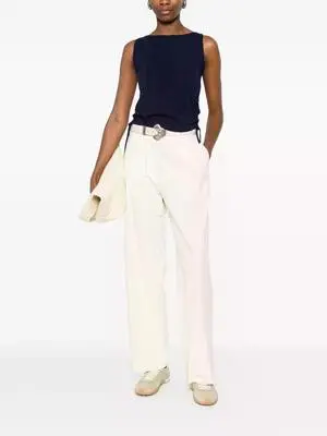 DUNST Pleated Wide Leg Trousers