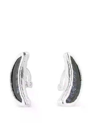 POISONED HEARTS Tone Moon Clip-on Earrings