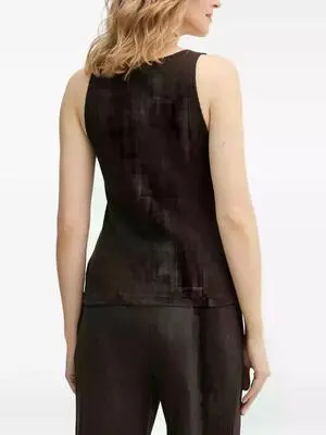 Karl Lagerfeld Waffle-knit Tank Top
