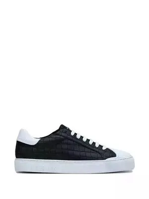 HIDE&JACK Essence Textured Lace-up Sneakers - Black