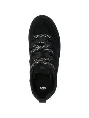 UGG Suede Lace-up Sneakers - Black
