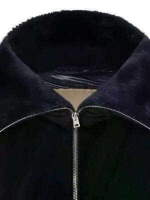 Herno Zip Coat With Fur Collar