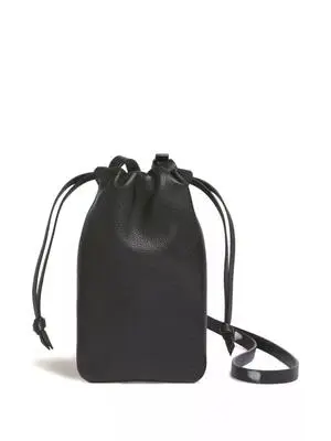 Marni Embroidered-logo Phone Holder - Black