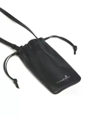 Marni Embroidered-logo Phone Holder - Black