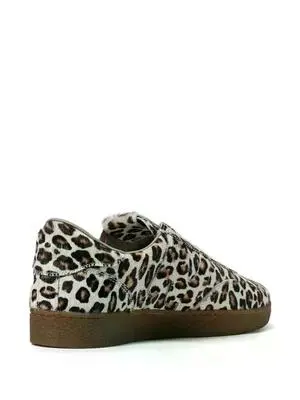 MSGM Leopard Print Lace-up Sneakers
