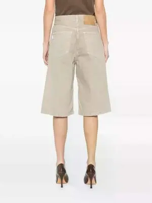 HAIKURE Button Bermuda Shorts - Neutrals