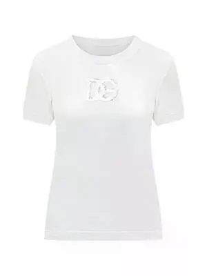 Dolce & Gabbana Logo-appliqué T-shirt - White