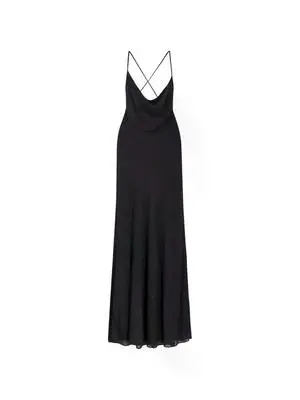 Pinko Farro Cowl-neck Maxi Dress - Black