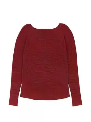 Loro Piana Ribbed Sweater - Red