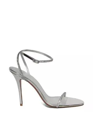Amina Muaddi Diamante Sandals