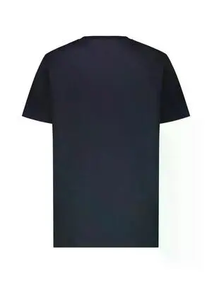 Balmain Cotton T-shirt With Logo Motif - Blue
