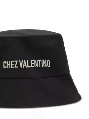 Valentino Garavani Logo Bucket Hat - Black
